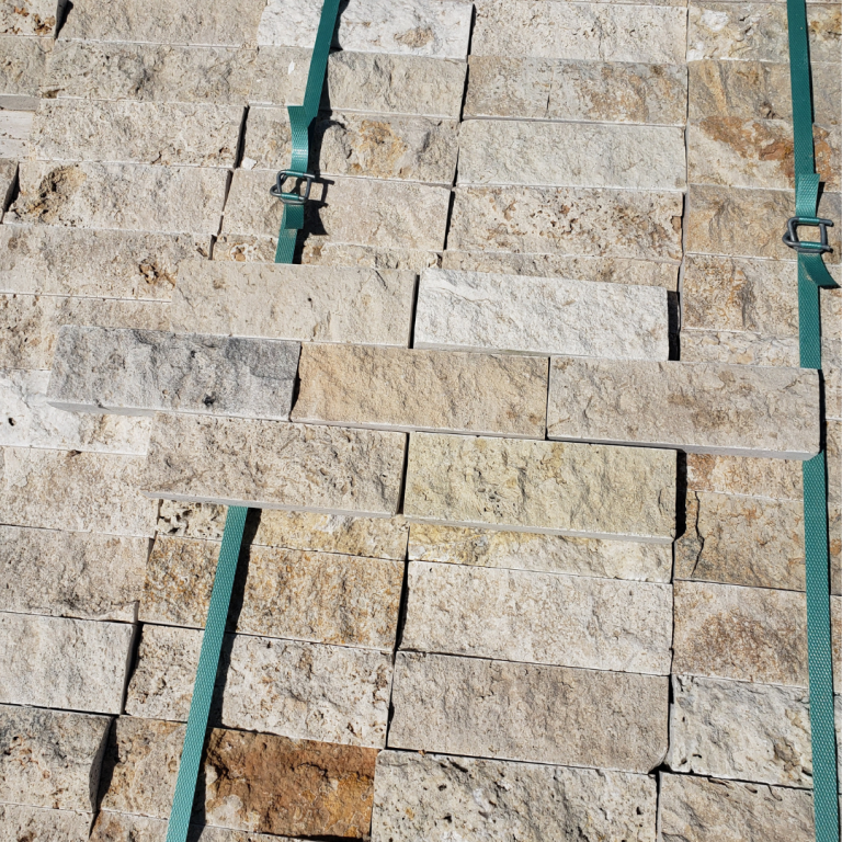 Travertine Splitface Tumbled Light 10xFLx2,3 cm | Mazzmar Stone