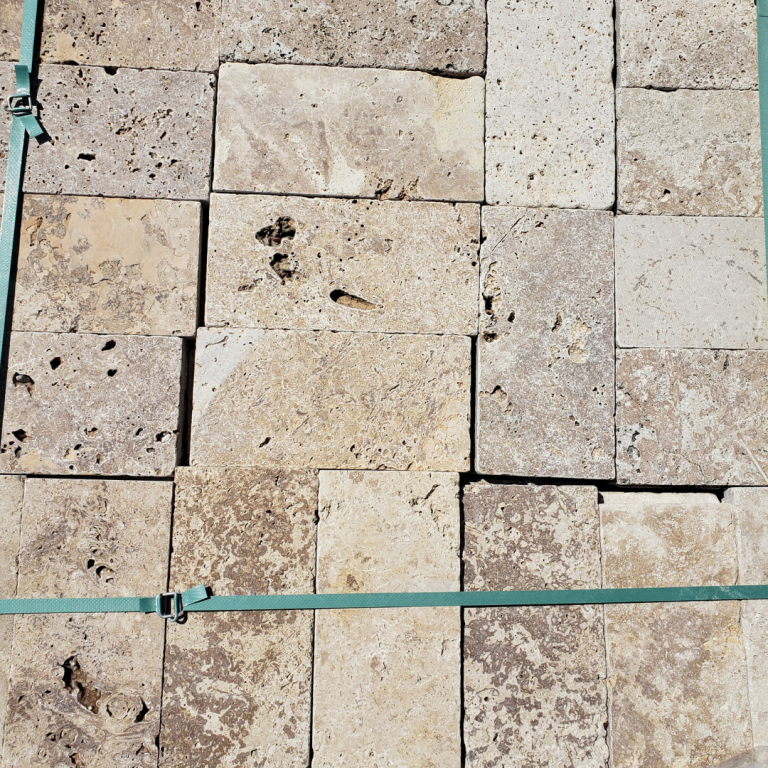 Rustic Travertine Pavers Tumbled Commercial Grade 15,25x30,5x3 cm ...