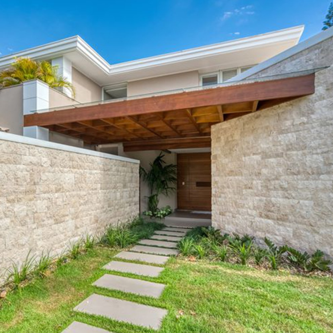 Travertino Rockface Rustico Claro |7,5x20,3x2,3 cm| Travertino Turco ...