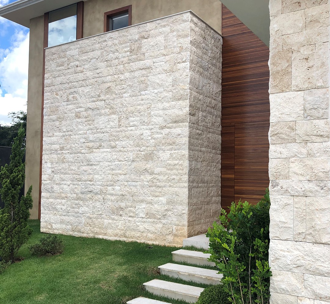 7,5x20 Travertino Rustico da Turquia | #Rockface | Travertine Splitface ...