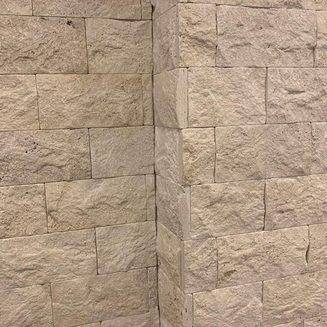 Travertino Rockface Rustico da Turquia | Travertine Splitface Tumbled